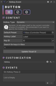 Hotkey Event – Michsky – Docs